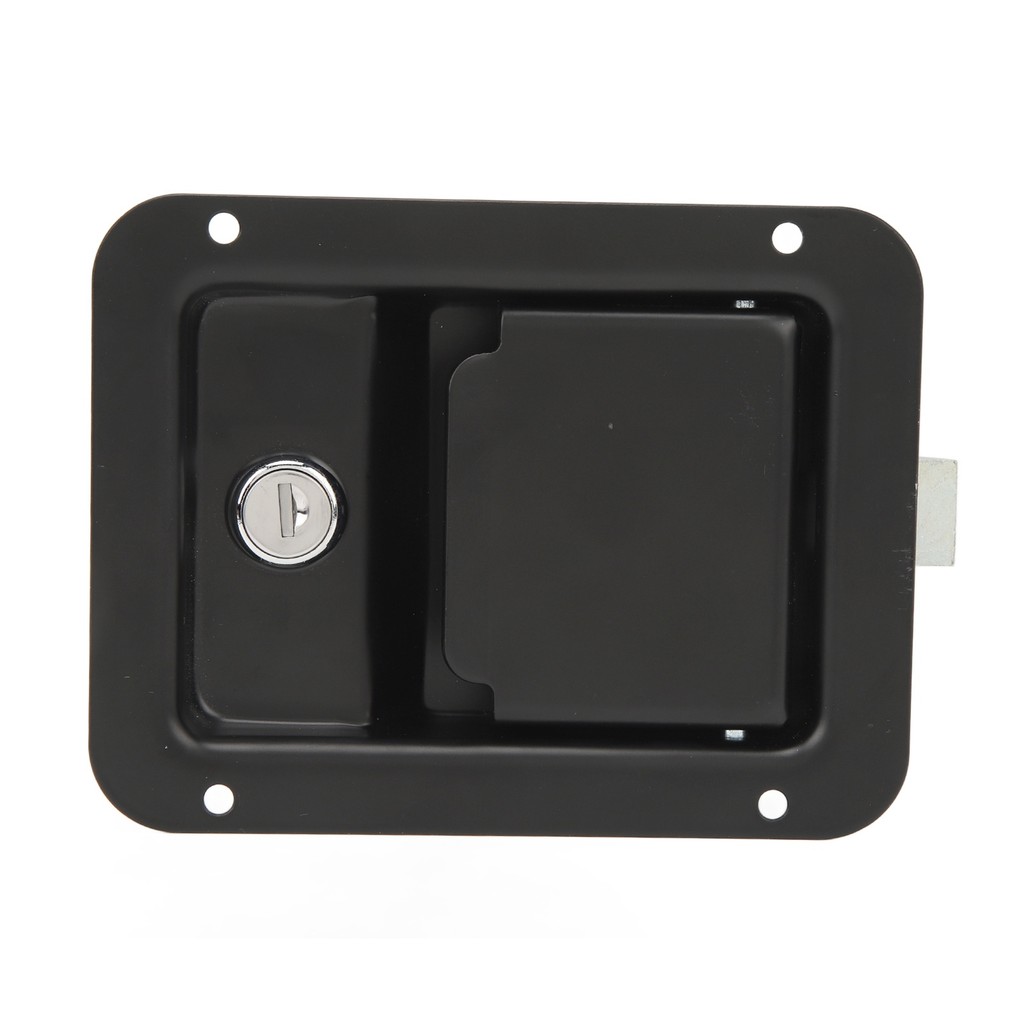 Jual Heavy Duty Flush Flat Lock Metal Tool Box Handle Latch With 2 Keys For RVs Trucks Trailers ...