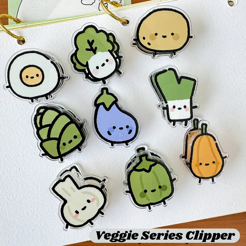 Jual [HARU] Veggie series Paper Clipper Penjepit Kertas Aesthetic ...
