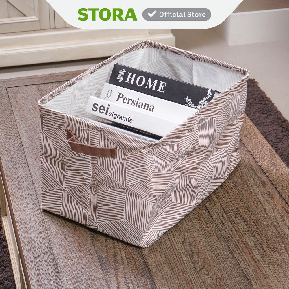 Jual Stora 42X30X26Cm Kotak Penyimpanan Lipat Fabric Fabric Box Kotak ...
