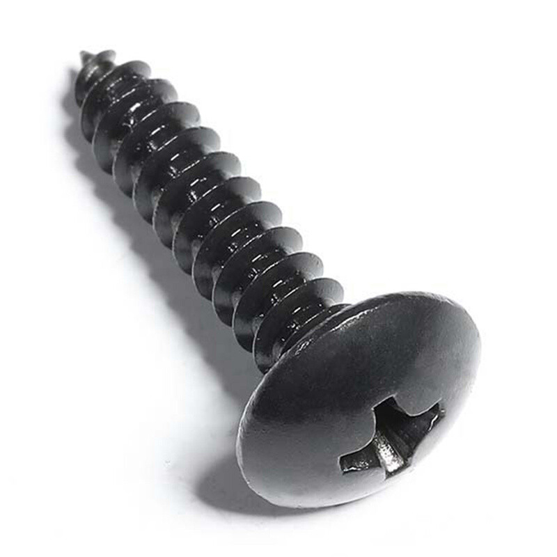 Jual 5~100pcs Black 304 Stainless Steel Phillips Recessed Truss Head Self-tapping Screw M3 M4 M5 ...
