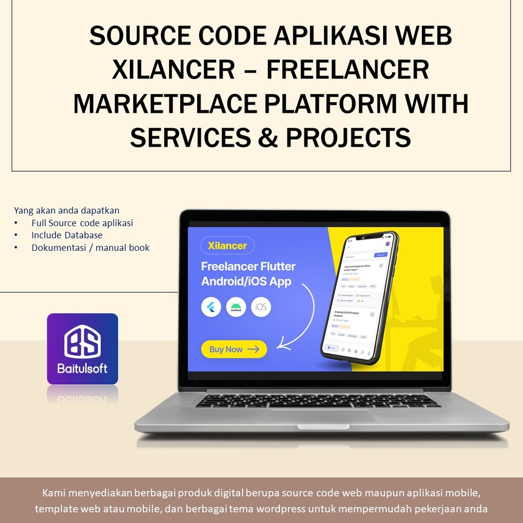 Jual SOURCE CODE APLIKASI WEB XILANCER – FREELANCER MARKETPLACE PLATFORM WITH SERVICES ...