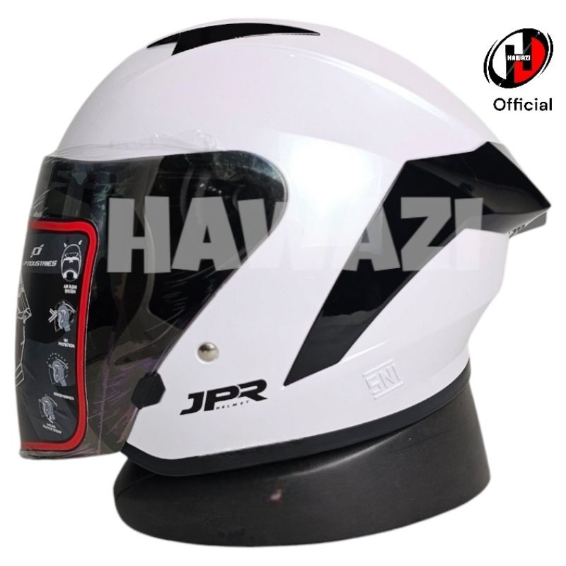 Jual HELM JPR RR15 PEARL WHITE | SNI ORIGINAL | Shopee Indonesia