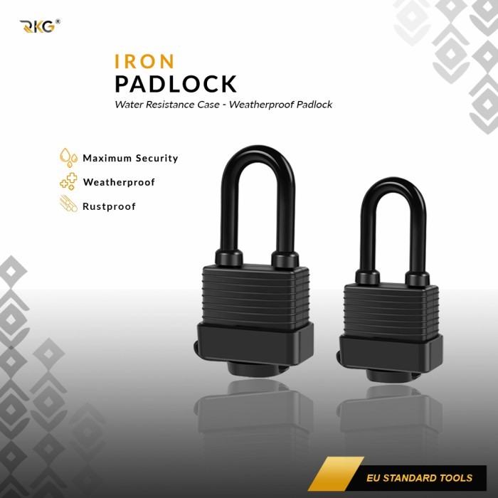 Jual Gembok Outdoor Waterproof 40 Mm Rainproof Rustproof Padlock ...