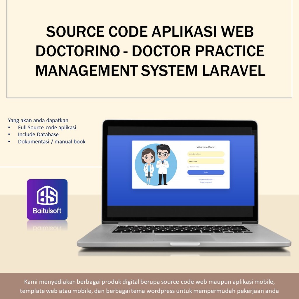 Jual SOURCE CODE APLIKASI WEB DOCTORINO - DOCTOR PRACTICE MANAGEMENT SYSTEM LARAVEL | Shopee ...