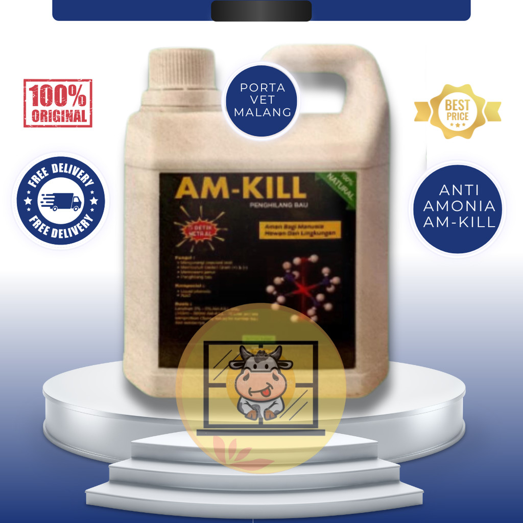 Jual AMKILL 1 LITER AM KILL - Penghilang Bau Amonia Ayam Broiler Petelur Bebek Puyuh | Shopee ...