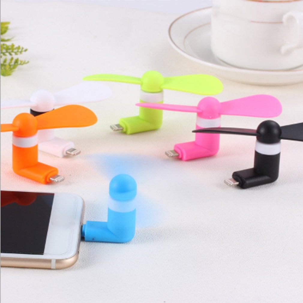 Jual Portable Mini Micro USB Fan For Mobile Phone Power Bank Fan Type C ...