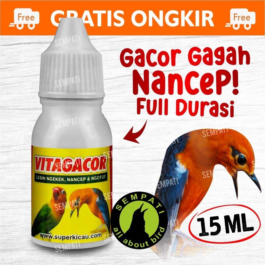 Jual SEMPATI VITA GACOR SUPER KICAU VITAMIN BURUNG MENINGKATKAN RAJIN BUNYI GACOR NGEROL TANCEP ...
