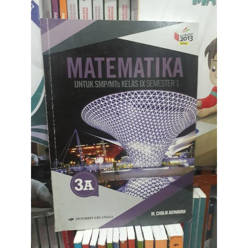 Jual BUKU MATEMATIKA 3A UNTUK SMP KELAS 9. ORIGINAL | Shopee Indonesia