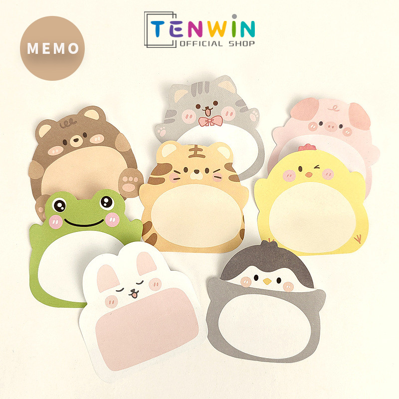 Jual Sticky Notes Motif Hewan Tempelan Kertas Catatan Memo Note ...