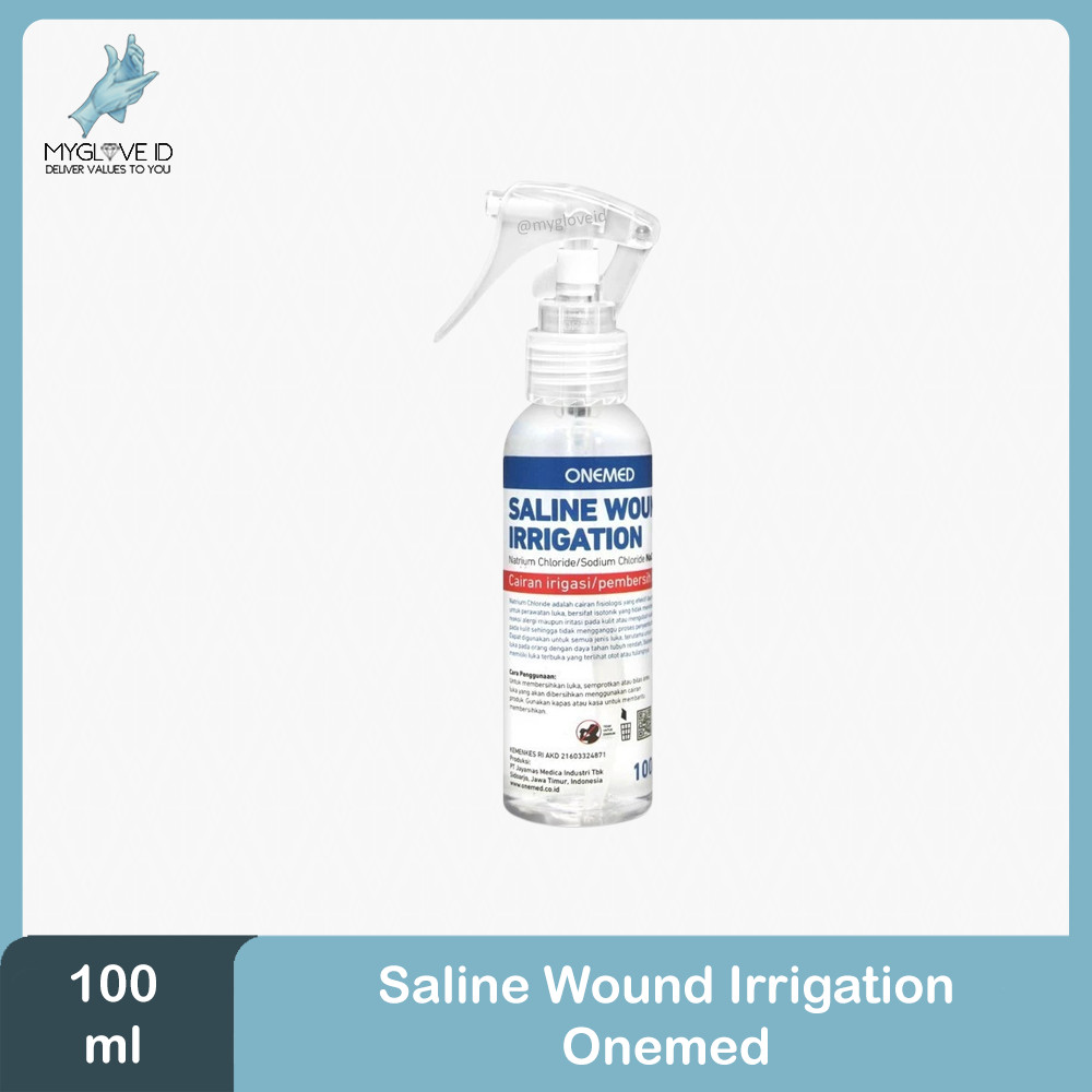 Jual Saline Wound Irrigation Spray 100 ml (NaCl 0.9%) / Cairan Cuci Luka Onemed | Shopee Indonesia