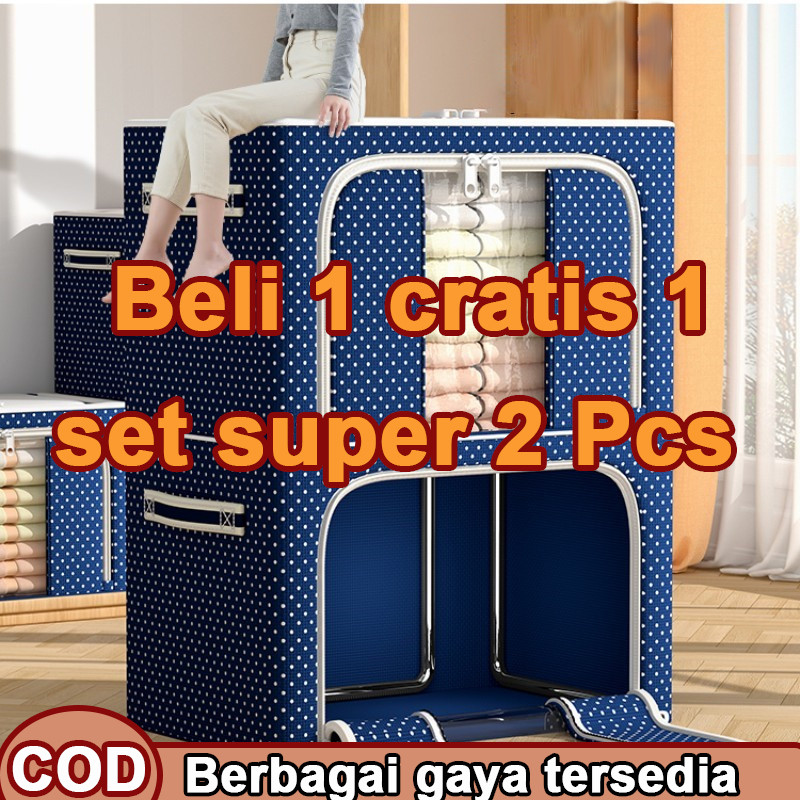 Jual 110L Lipat Storage Box / Tahan Lembab Kotak / Penyimpanan ...