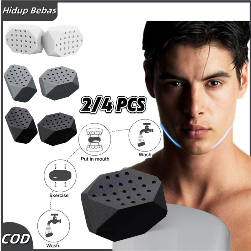 Jual 2/4PCS Alat Mewing Rahang Jawline Muscle Exercise Jaw Exerciser ...
