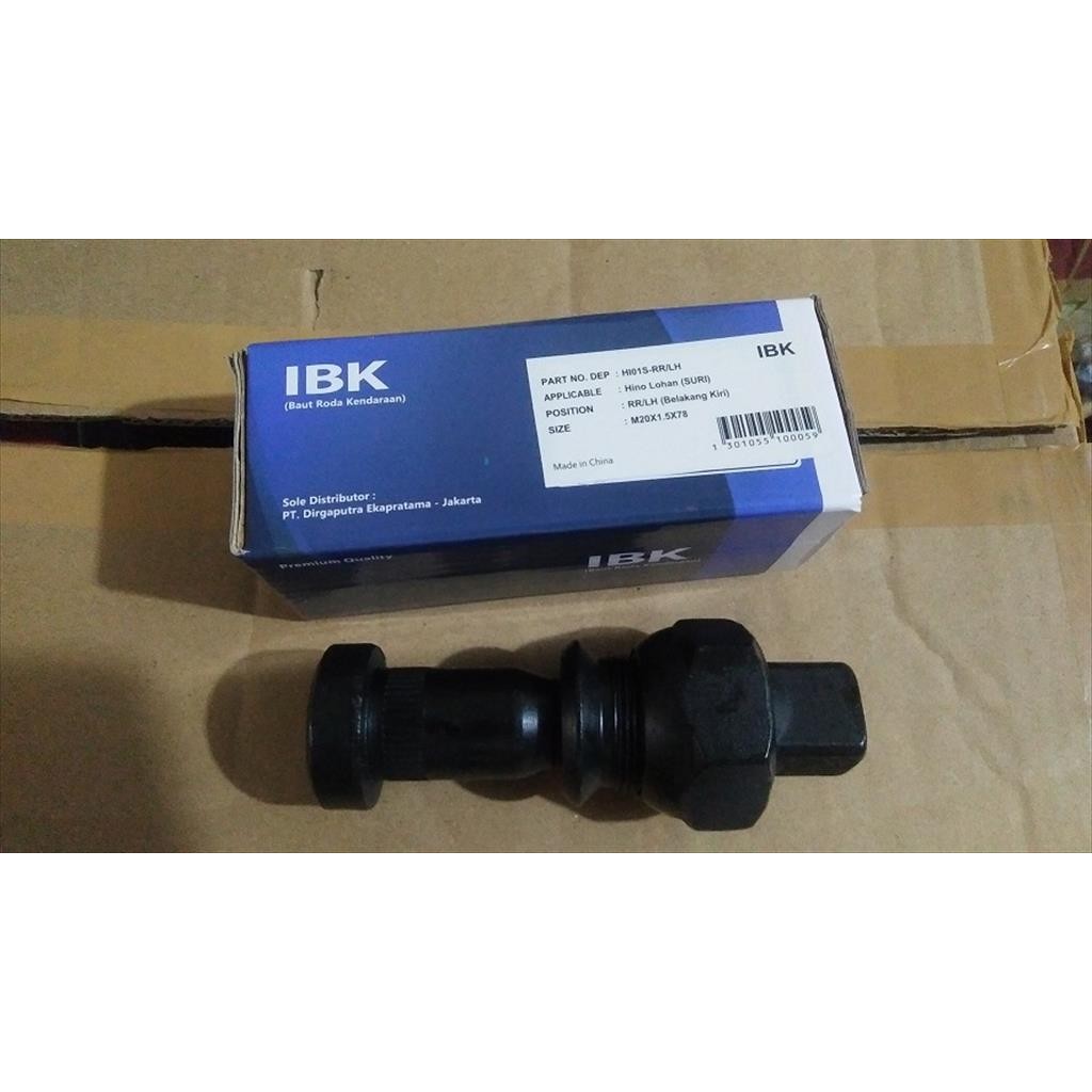 Jual Baut Roda Hub Bolt Truk Hino Lohan Jumbo Suri Belakang Kiri IBK ...