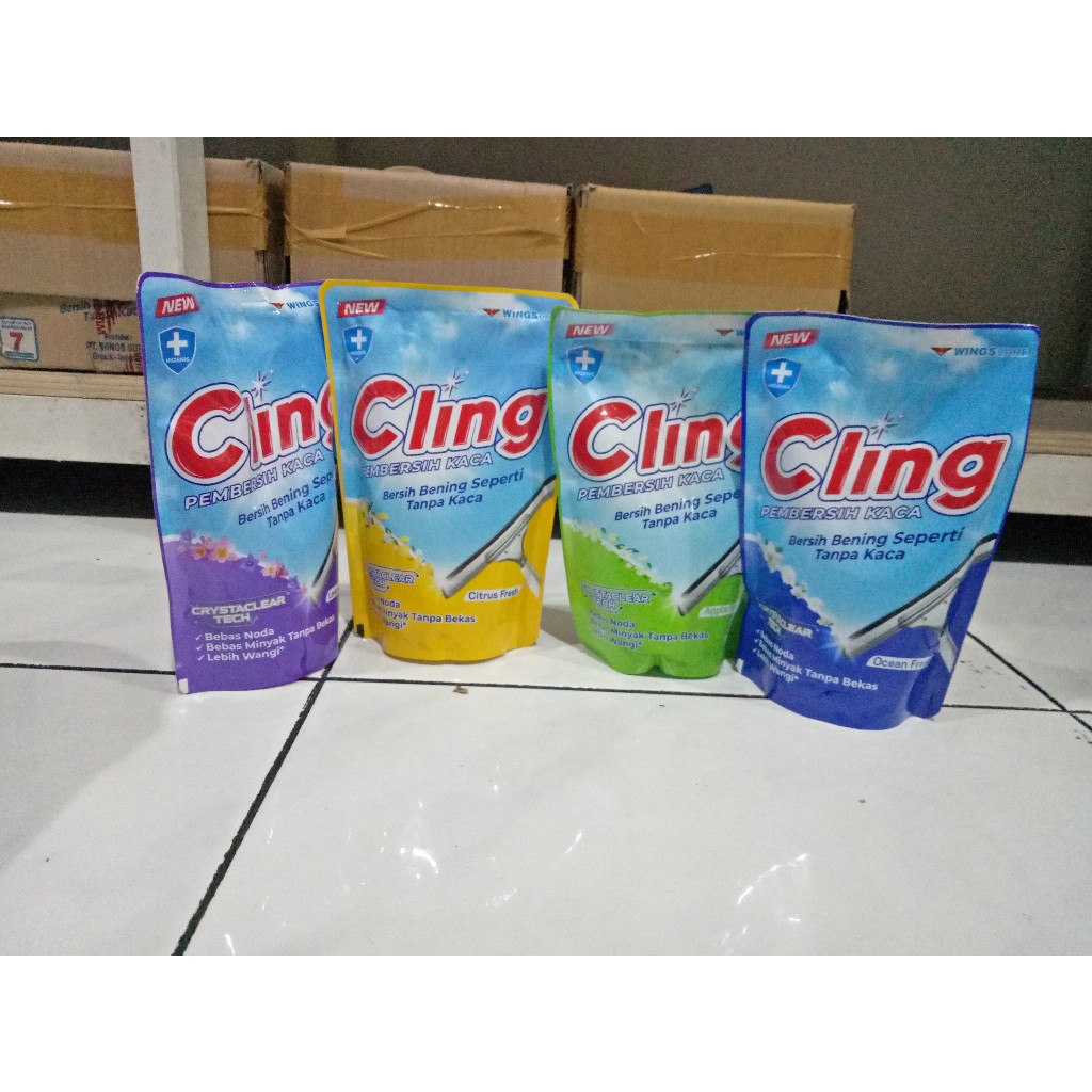 Jual CLING PEMBERSIH KACA KEMASAN POUCH REFIL UKURAN 400ML - ISI ULANG ...