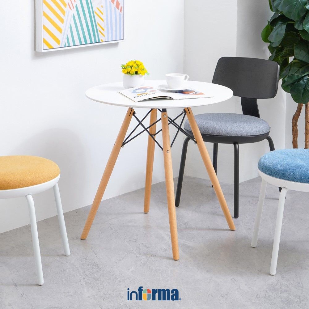 Jual Informa Dirmy Meja Tamu 60X60 cm - Putih Coffee Table Meja Ruang ...
