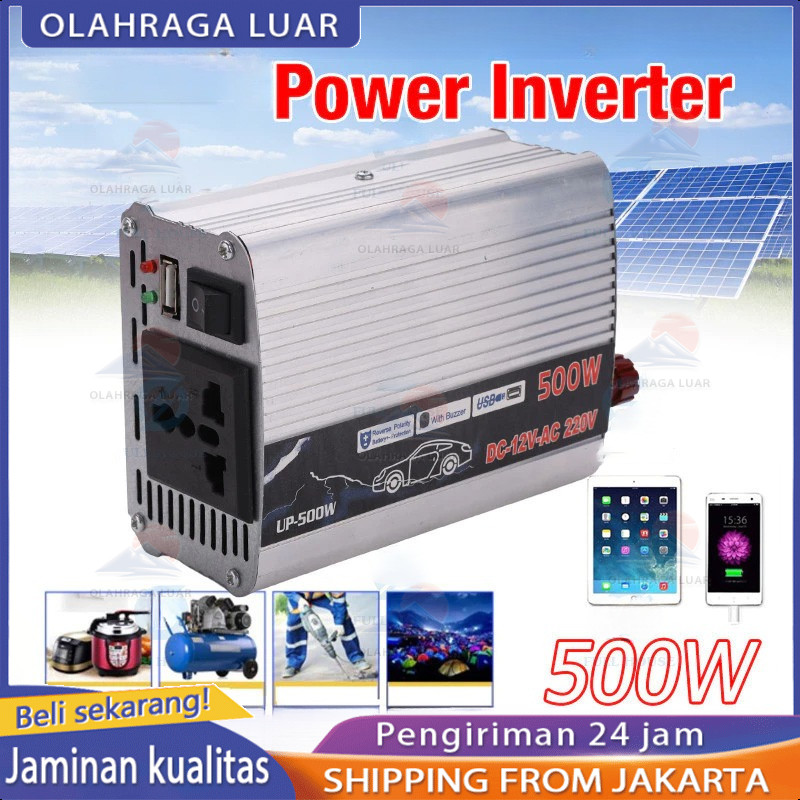 Jual Power Inverter 220W 500W 1000W - Pengubah Arus DC 12V ke AC 220V ...