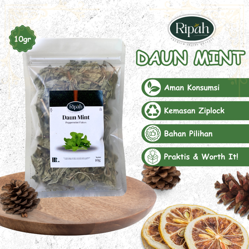 Jual 10gr Teh Daun Mint / Peppermint granules / Spearmint granules / Tisane / Artisan Tea ...