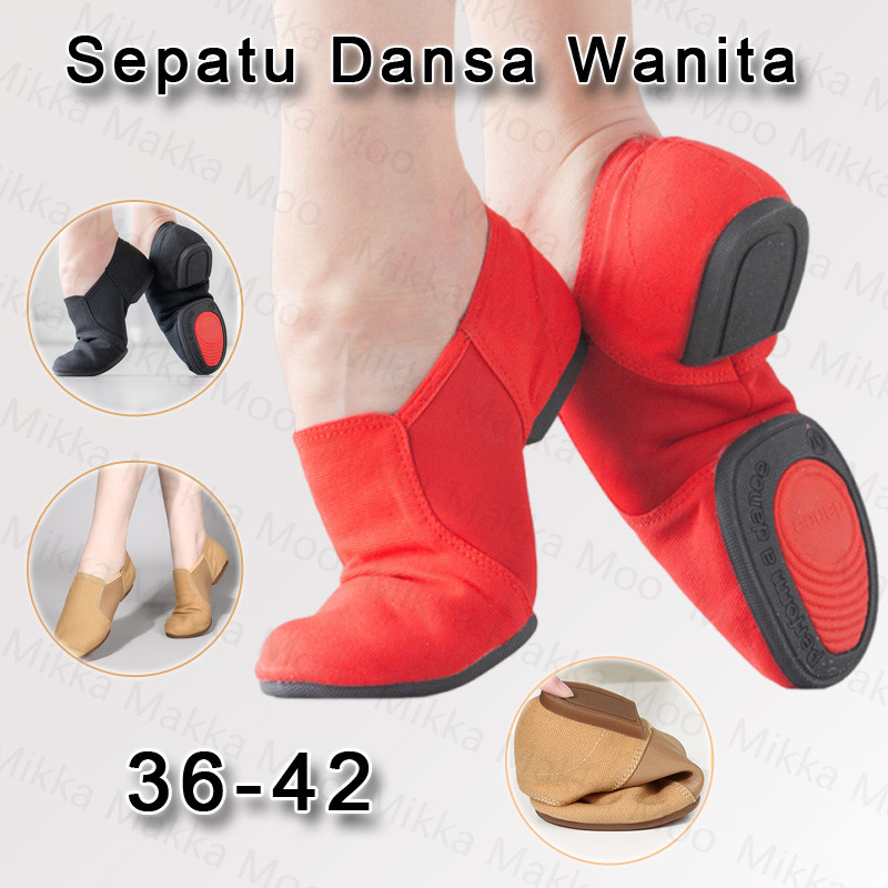 Jual Sepatu Dansa Wanita / Sepatu Kanvas Dansa Latin / Sepatu Dansa ...