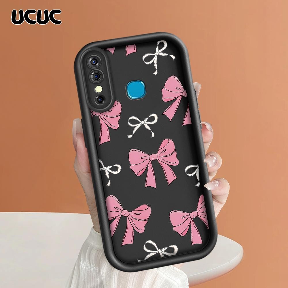 Jual UCUC Infinix Hot 8 X650 X650C Soft Silicone Cute Pink Bow ...