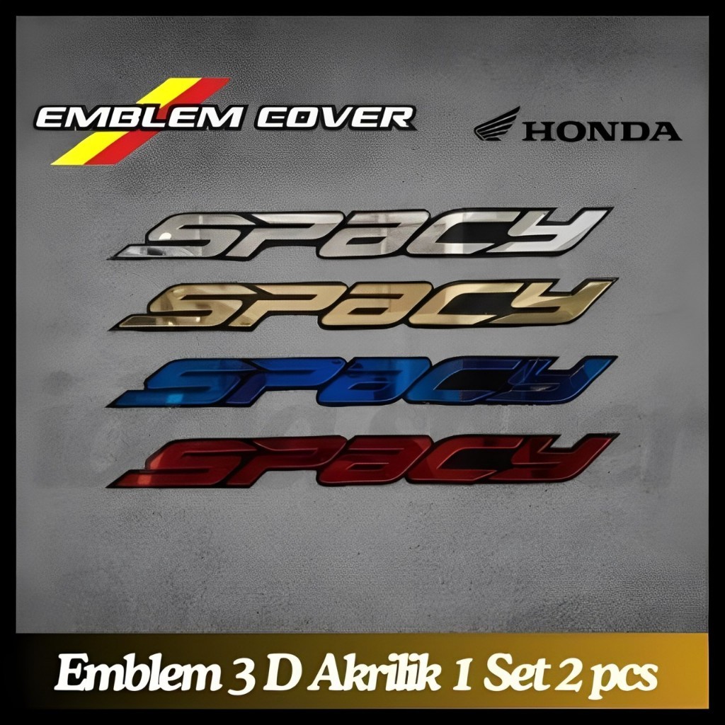 Jual Emblem Honda SPACY Logo Motor 3D AkrilikTermurah | Shopee Indonesia
