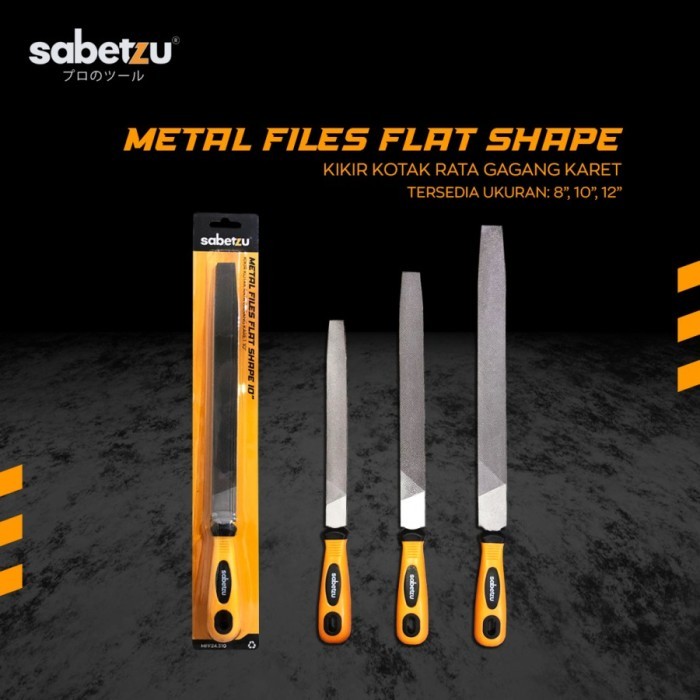 Jual Kikir Besi Kotak Rata 8 10 12 Inch Gagang Karet - Persegi Metal ...