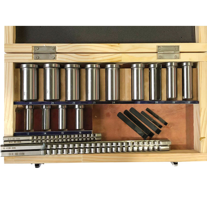 Jual 22pcs Keyway Broach Set HSS Metric Keyway Cutting Tool for CNC ...