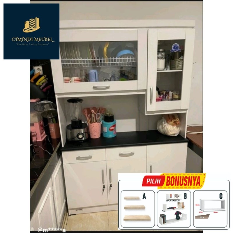 Jual PROMO Lemari Sayur 3 Pintu Lemari Sayur PVC Lemari sayur Minimalis ...