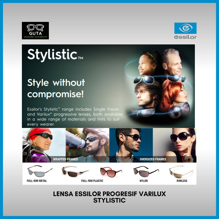 Jual Lensa Kacamata Progresif Crizal Essilor Varilux Stylistic Original ...