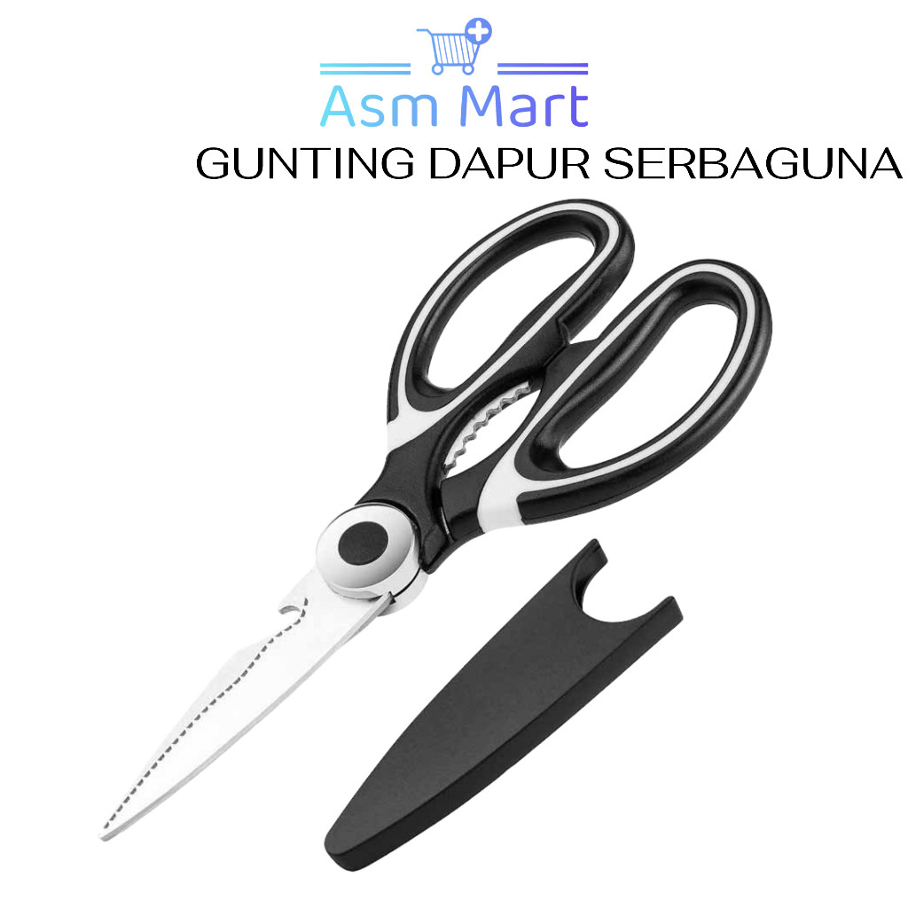 Jual ASM GUNTING DAPUR SERBAGUNA / GUNTING TULANG AYAM IKAN / GUNTING ...