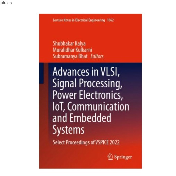 Jual Advances in VLSI, Signal Processing, Power Electronics, IoT ...