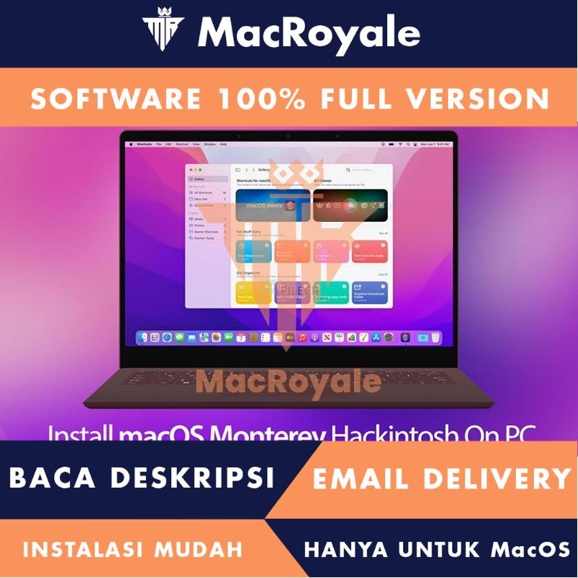 Jual [MacOS] macOS Monterey (21G72) Hackintosh - Sistem operasi macOS Monterey yang dapat ...