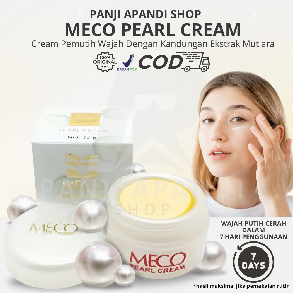 Jual Meco Pearl Cream Original Terbaik Kulit Glowing Harga Terjangkau ...