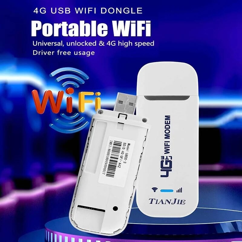 Jual TIANJIE 150Mbps 4G WIFI Router USB Wireless Modem CAT4 Qualcomm ...