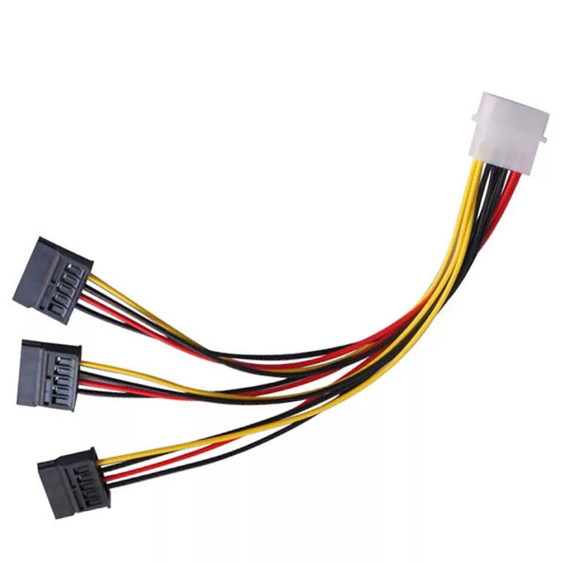 Jual 4Pin IDE Molex to 2 3xSata Serial ATA 15Pin SATA to 4pin male Y ...