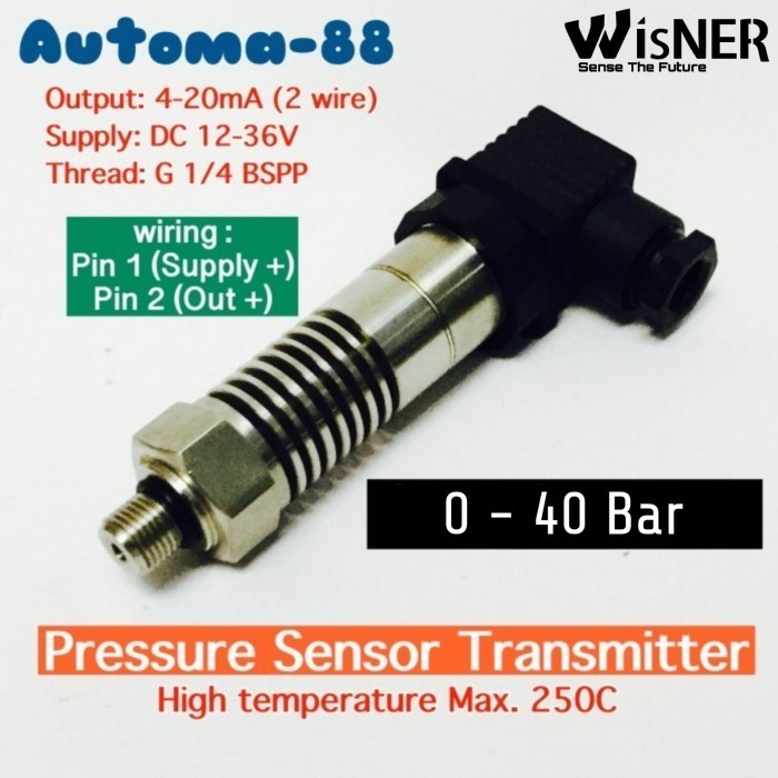 Jual GG88 Pressure Transmitter Boiler Steam 40 Bar 4 MPa 4-20mA suhu ...