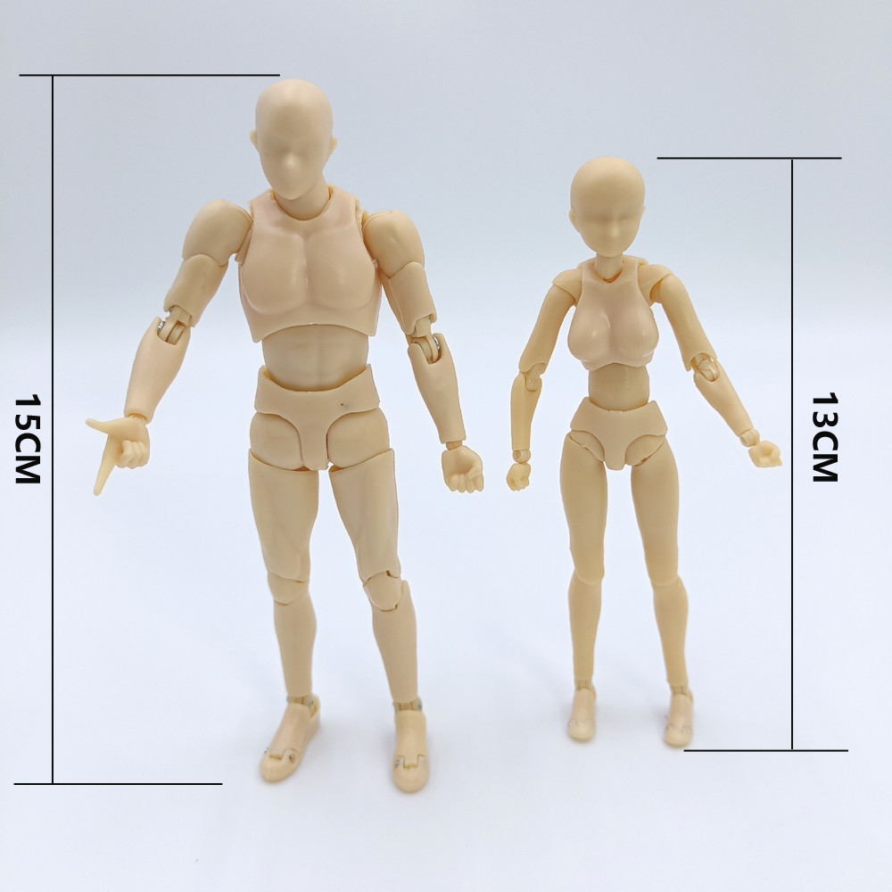 Jual Action Figure Drawing Model Body Action Figures PVC Poseable ...