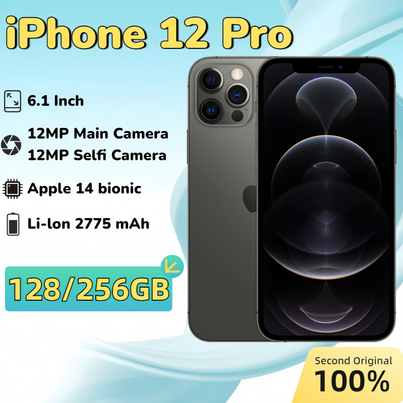 Jual iPhone 12Pro 128GB 256GB SECOND ORIGINAL100% BEKAS MULUS FULLSET Like New Sinyal Aman ...