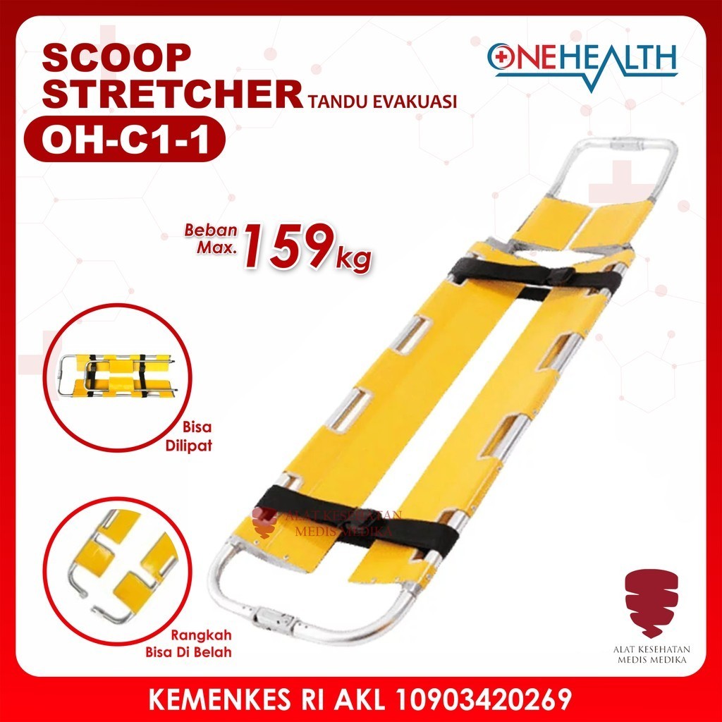 Jual Tandu Scoop OneHealth OH-C1-1 Alumunium Stretcher Emergency ...
