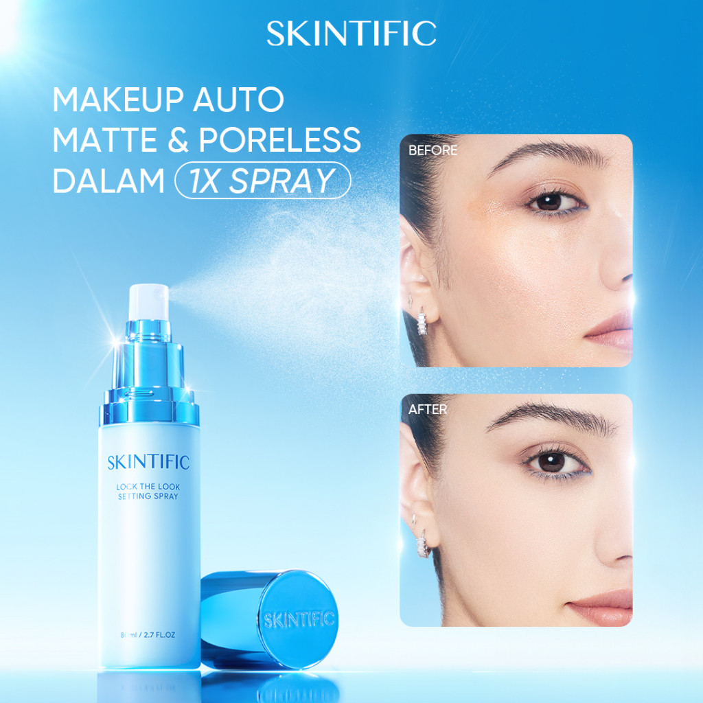 Jual [ SKINTIFIC SETTING SPRAY ] [New Launch] SKINTIFIC - Lock The Look ...