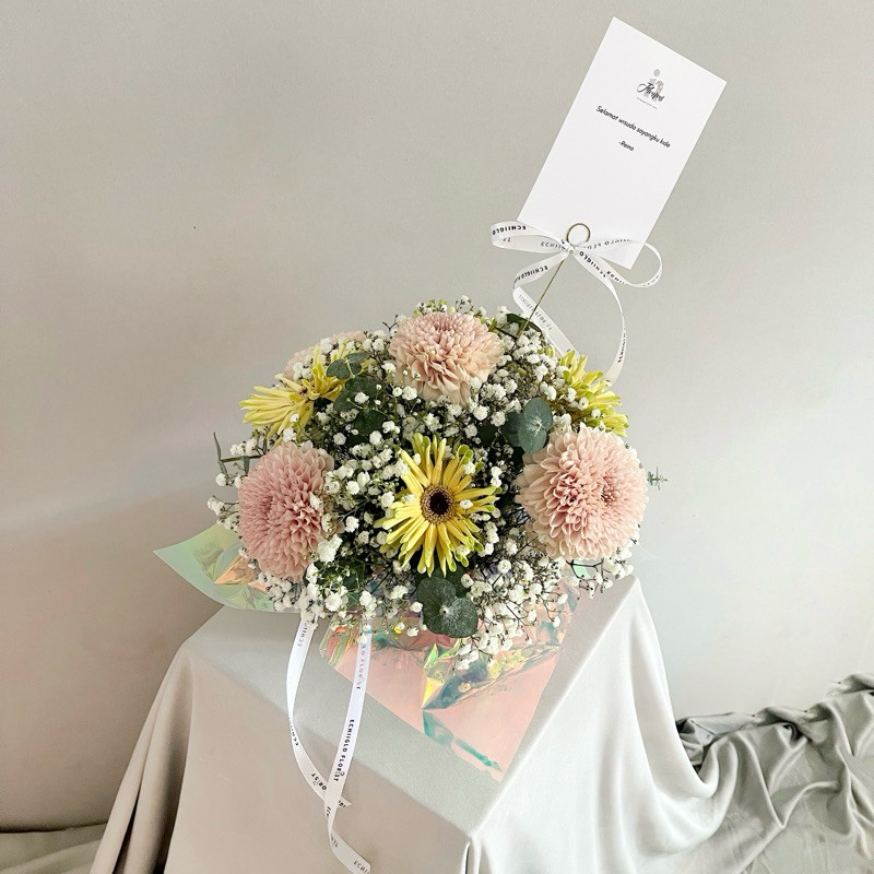 Jual Echiiglo BUNGA ASLI FRESH - Hologram Bloom vase Flower Arrangement ...