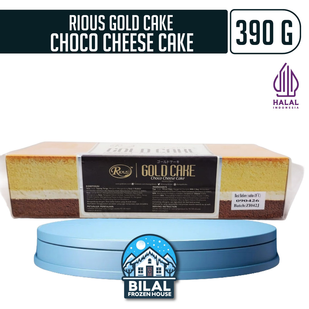 Jual Gold Cake Cheese Choco 400gr - Japanese Frozen Cake rious cake ...