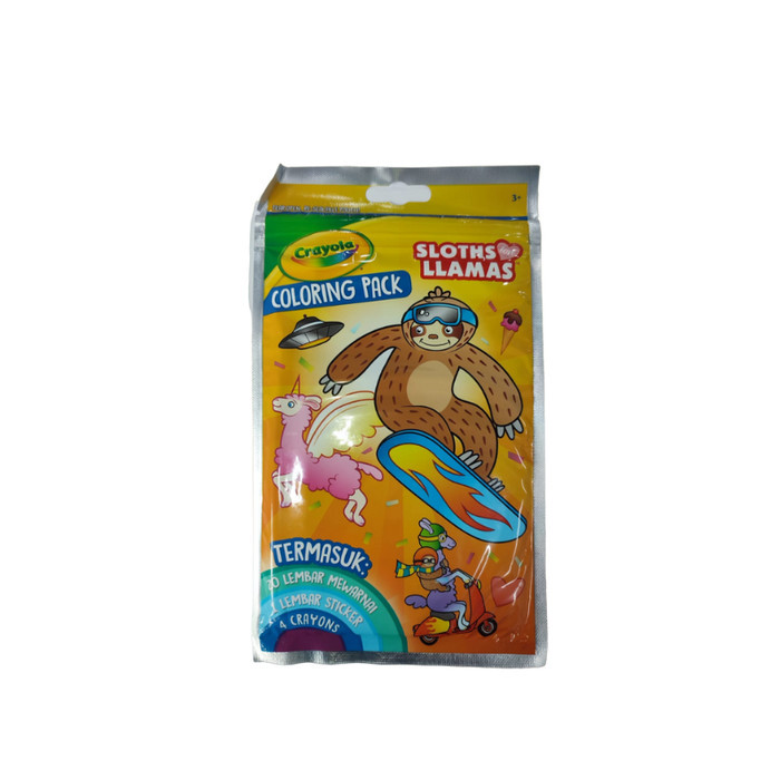 Jual Crayola Coloring Pack Sloths Llamas | Shopee Indonesia