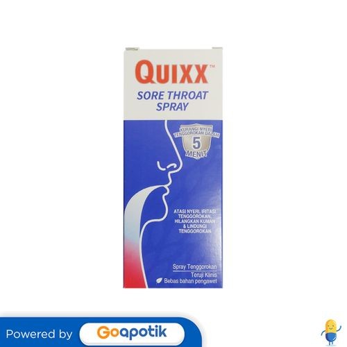Jual Quixx Sore Throat Spray Botol 30 Ml | Shopee Indonesia