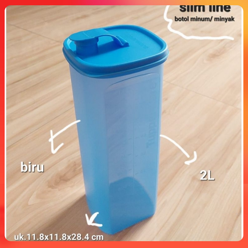 Jual Tupperware Botol Slim Line 2L | Shopee Indonesia