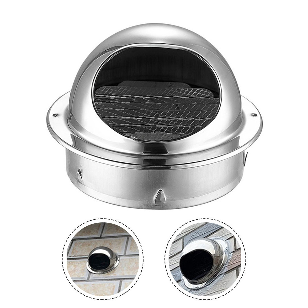Jual 75-200mm Stainless Steel Ventilation Grill Wall Hole Cover ...