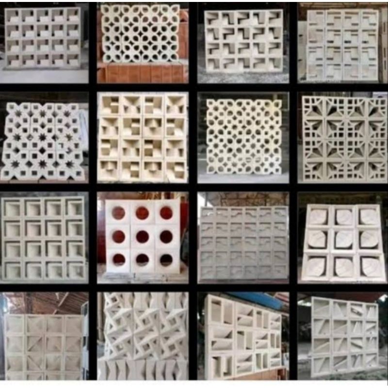 Jual Roster beton minimalis 2 muka bahan terbuat dari cor beton ...