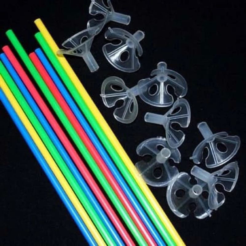 Jual (GTT) Tangkai Balon SET ISI 10 / Gagang Balon / Stik Balon warna ...