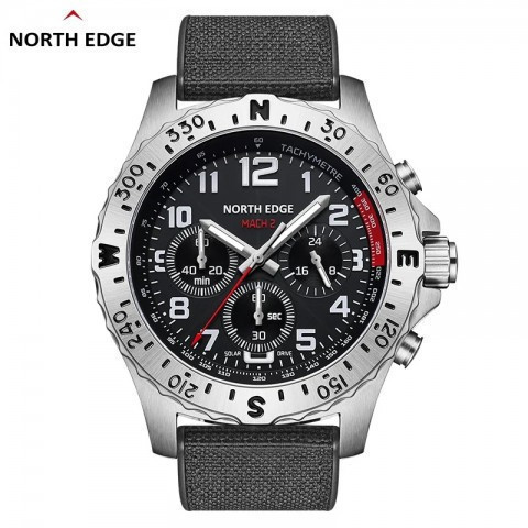 Jual Sky88 NORTH EDGE MACH 2 Military Solar Power Watch Steel Case ...