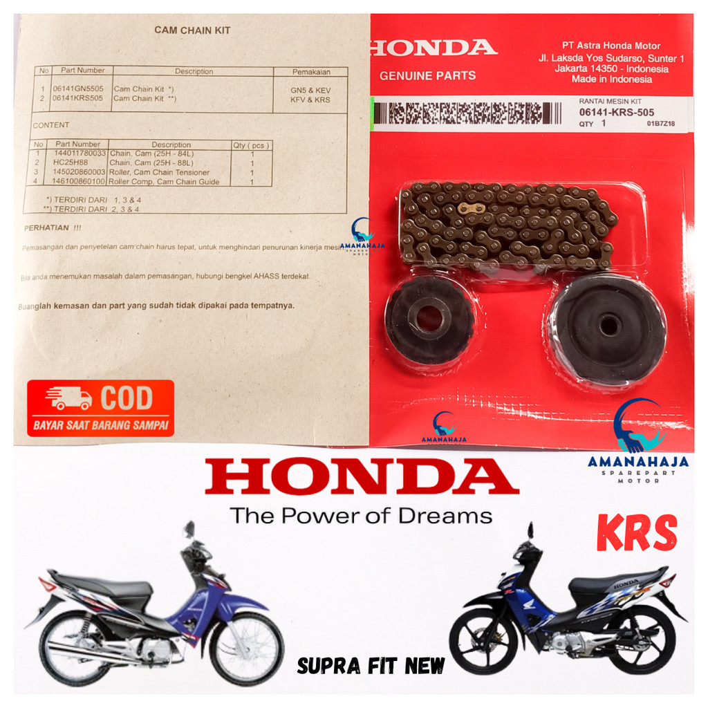 Jual ( GARANSI ) ORI RANTAI KETENG KAMPRAT SET MOTOR HONDA SUPRA FIT ...