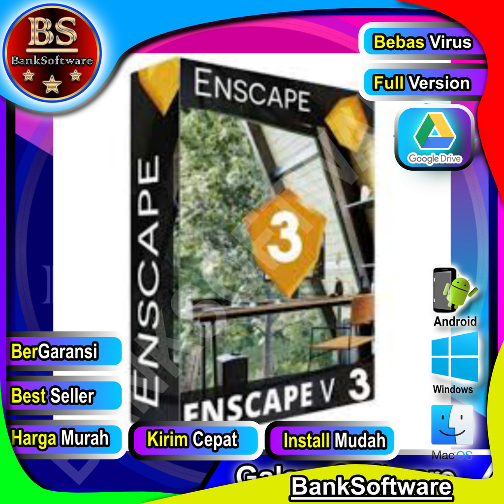 Jual Enscape 3D v3.5.6 2023 | 2500 Asset Library Windows Full Version ...